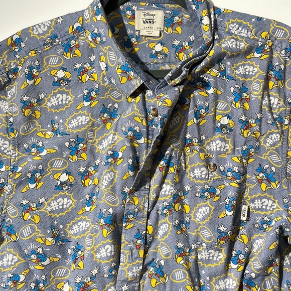 Disney | Shirts | Disney X Vans Donald Duck Button Up | Poshmark